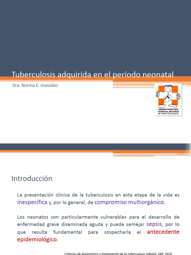 Gonzalez - Tuberculosis Perinatal Argentina | PDF | Tuberculosis ...