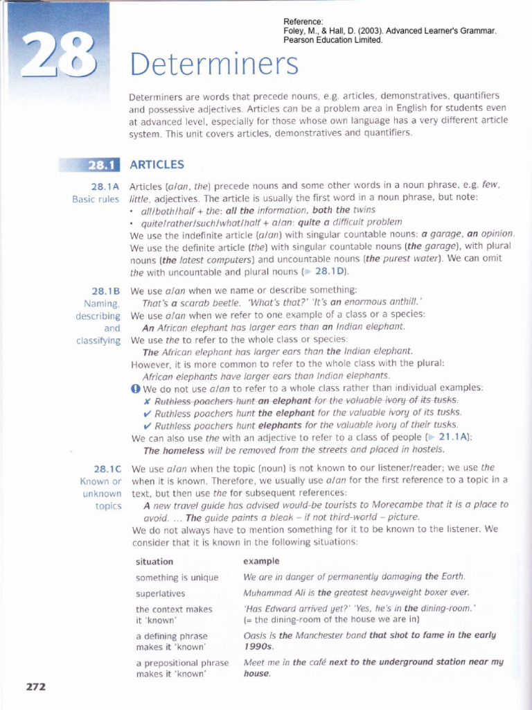 Theory On Determiners | PDF