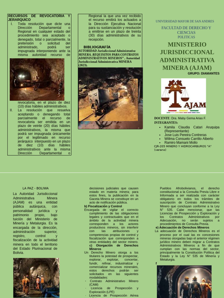 Triptico Minero AJAM | PDF | Minería | Gobierno