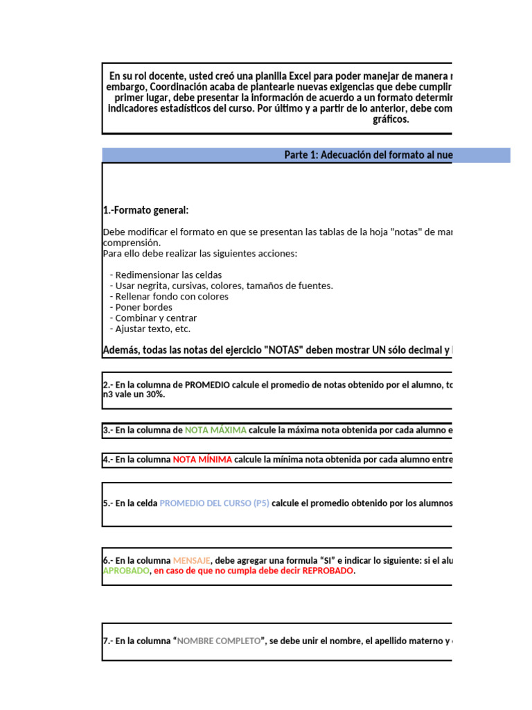Cristobal Monsalvez Taller Excel | PDF