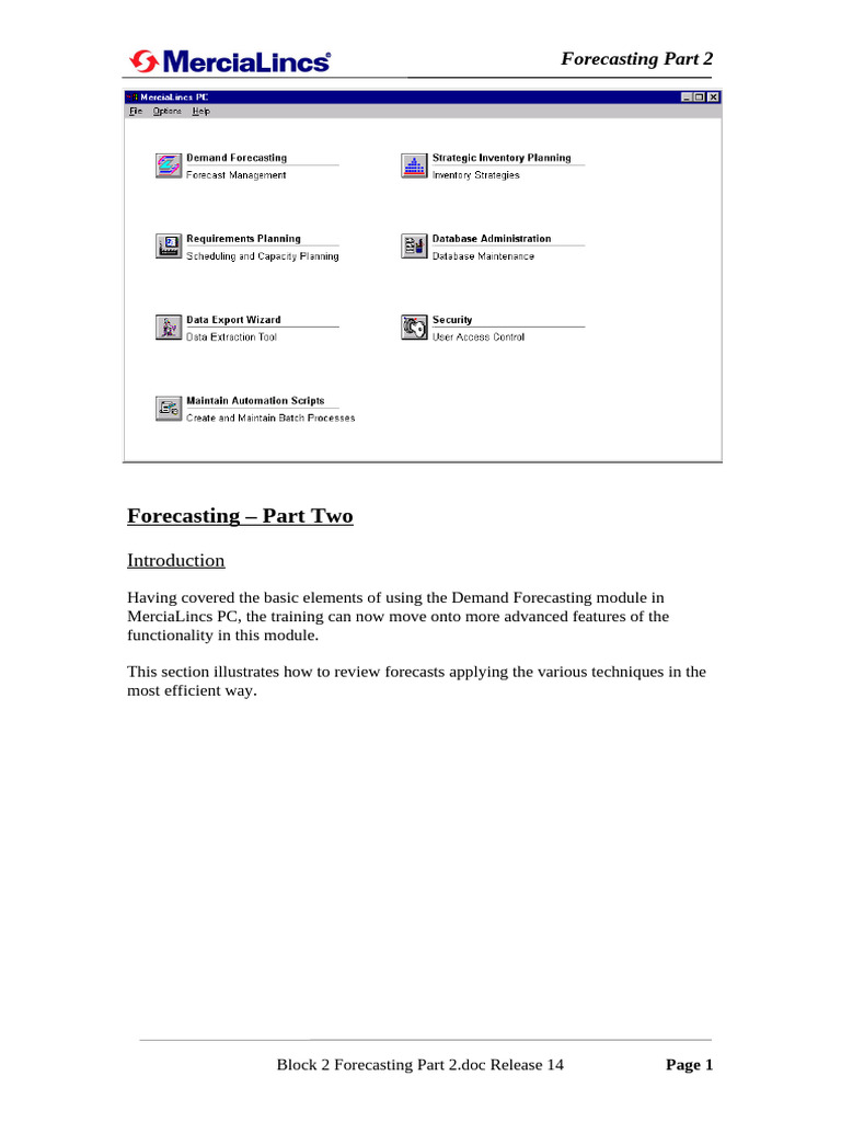 Advanced Demand Forecasting Techniques | PDF | Forecasting | Standard ...
