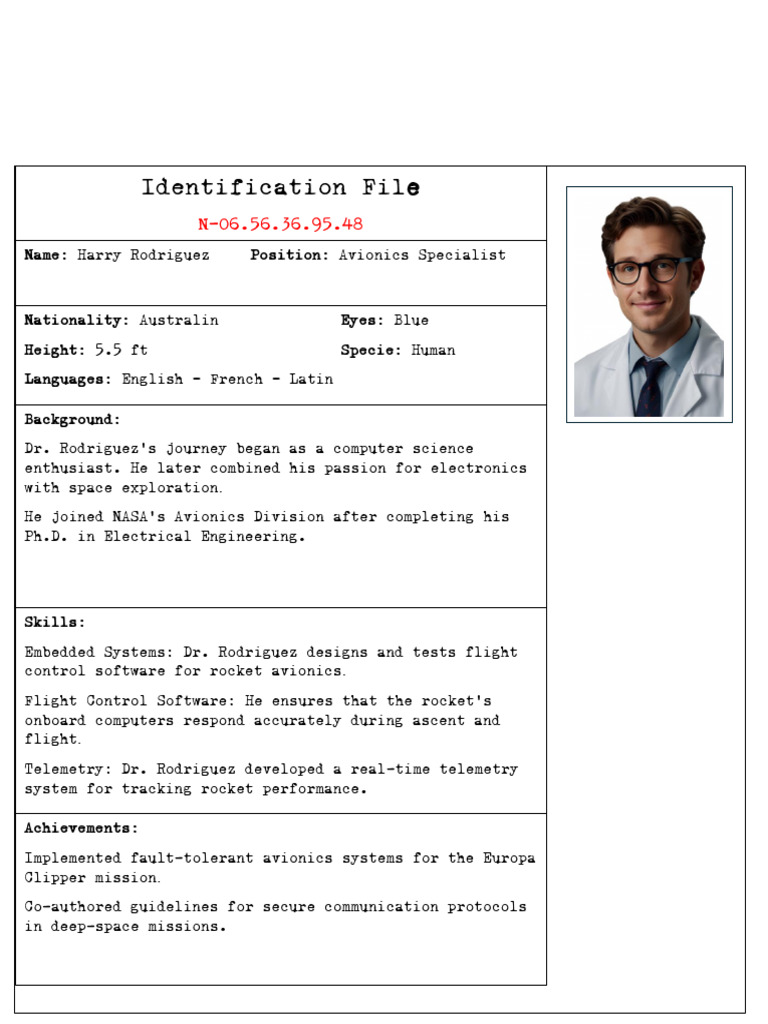 Identification Fil: Name: Position | PDF