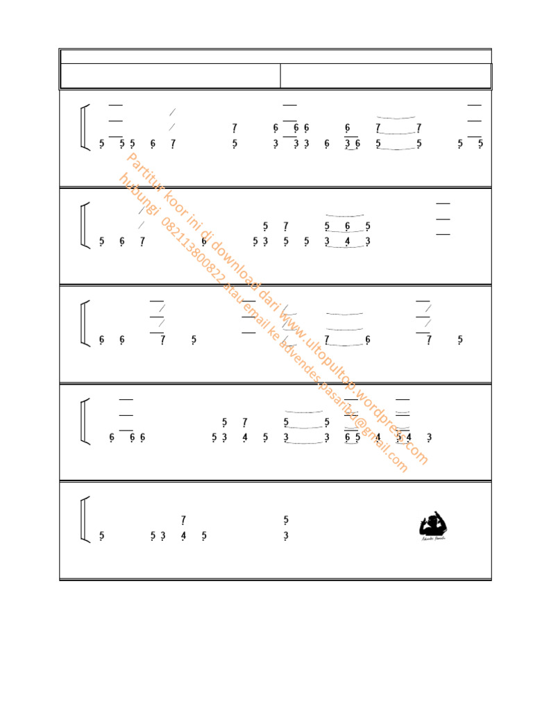 Partitur Koor Tangiang Natal | PDF