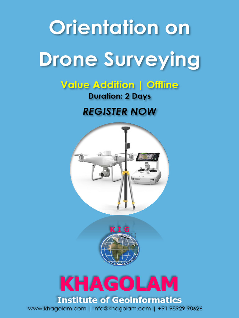 Orientation On Drone Surveying | PDF | Unmanned Aerial Vehicle | Surveying