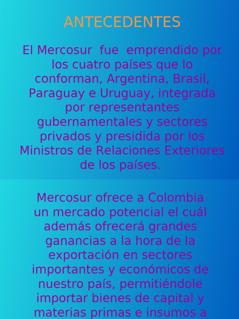 Diapositivas Mercosur | PDF