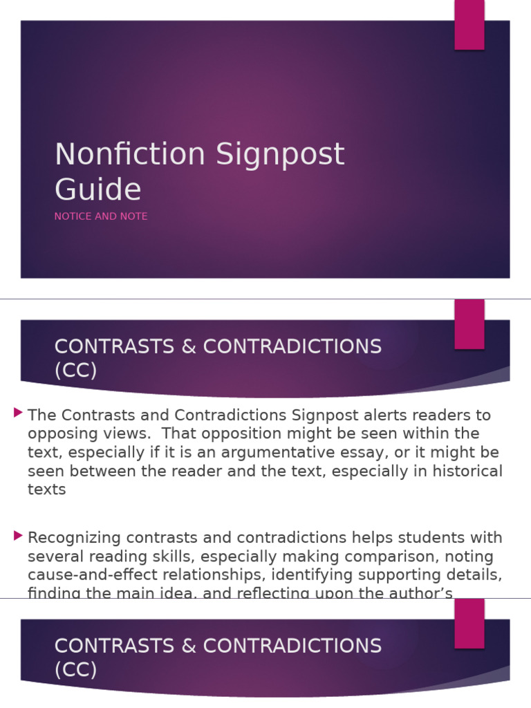 Ramos Notice and Note Sign Posts 4 | PDF | Mosque | Reason