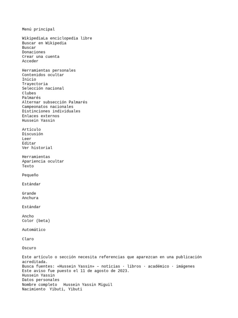 Hussein Yassin | PDF | Wikipedia | Asociación de Futbol