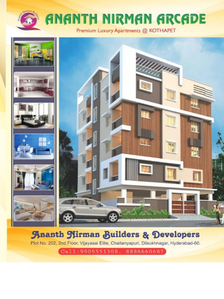 Brochure - Thakshan Properties - 2 BHK - Chaitanyapuri | PDF