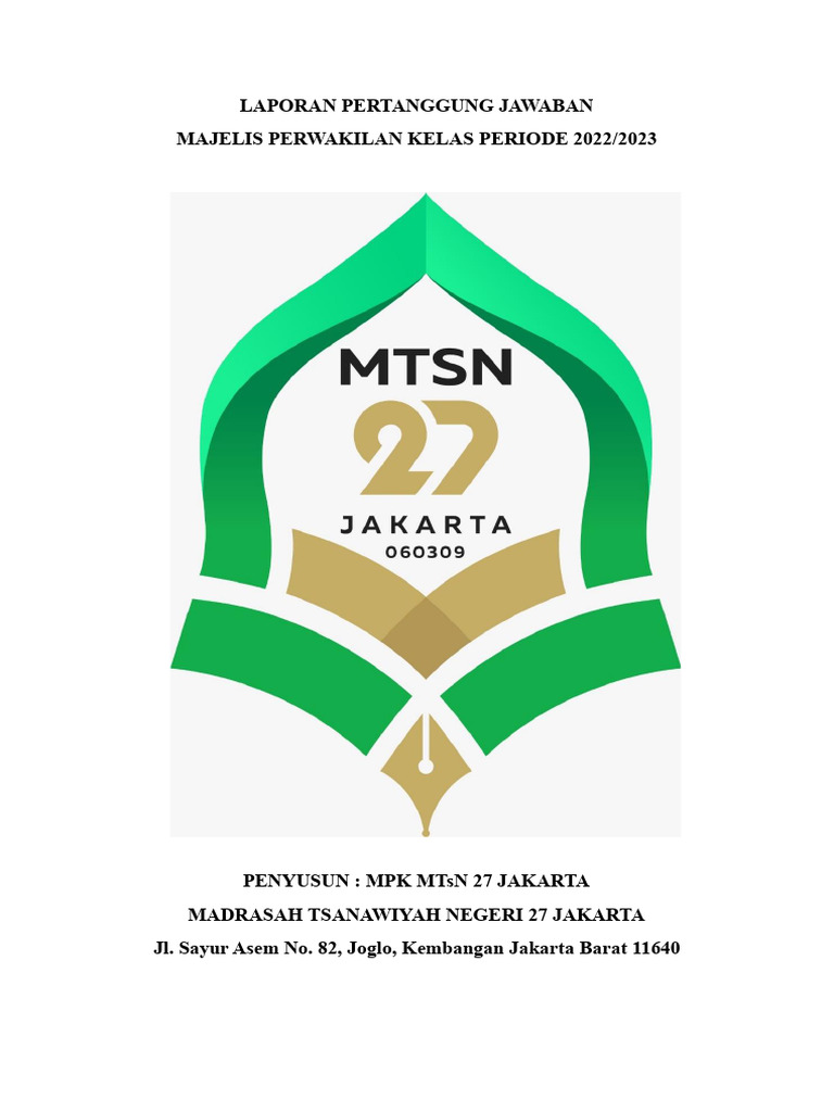 Laporan Pertanggung Jawaban MPK-1-1 | PDF