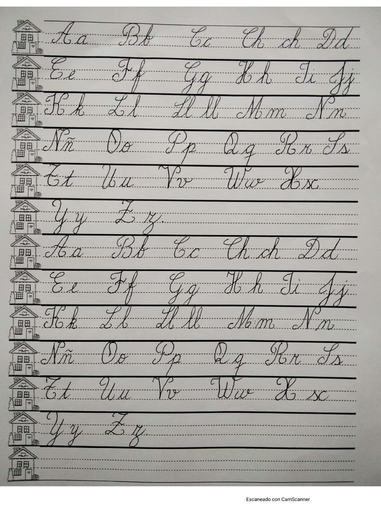 Abecedario en Cursiva | PDF