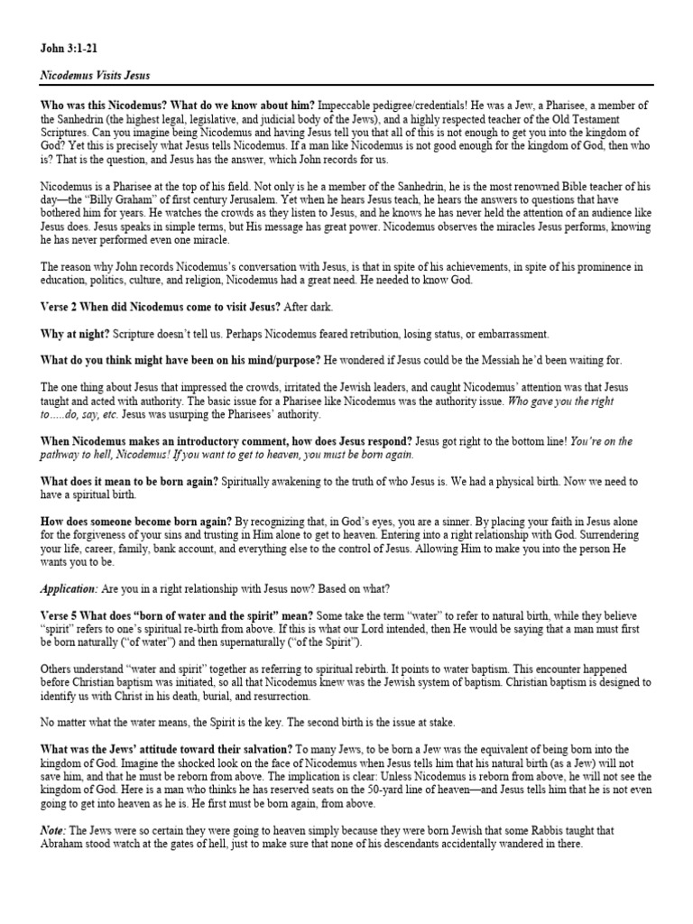 john03_01-21 | PDF | Born Again | Jesus