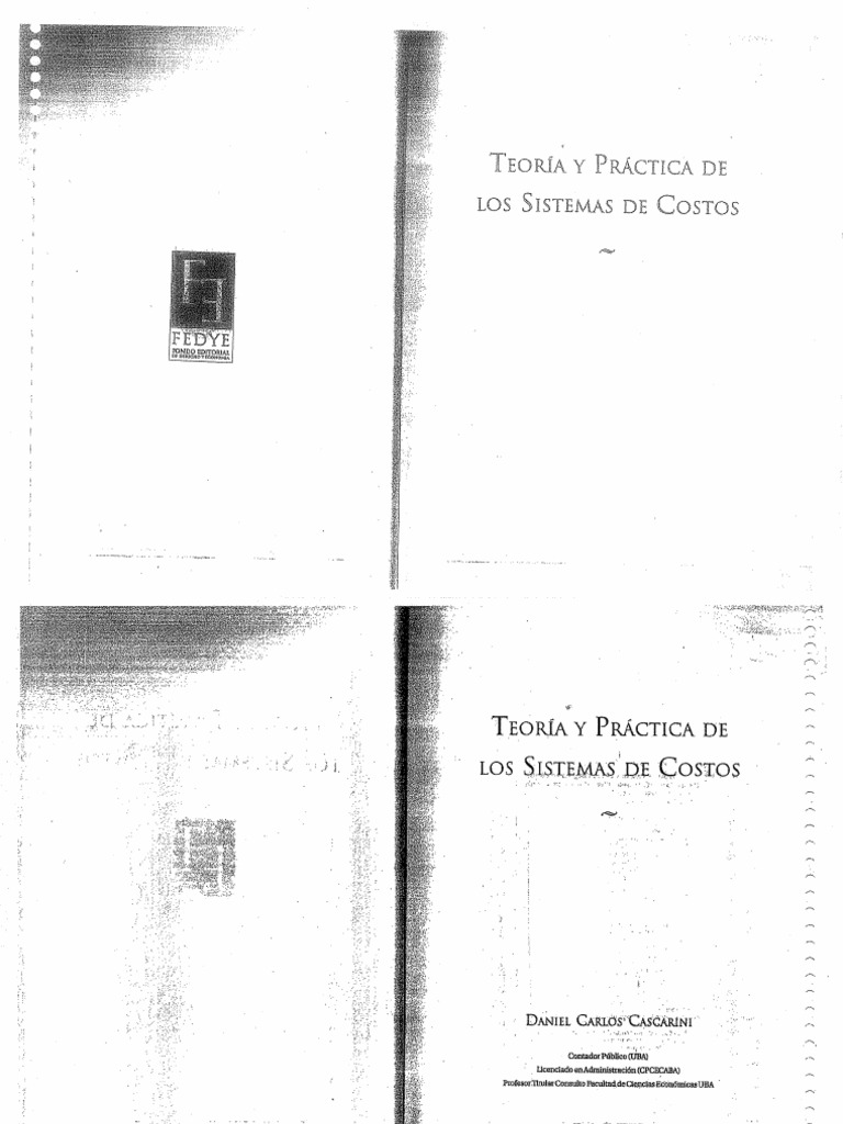 Cascarini - Teoria y Practica de Los Sistemas de Costos | PDF