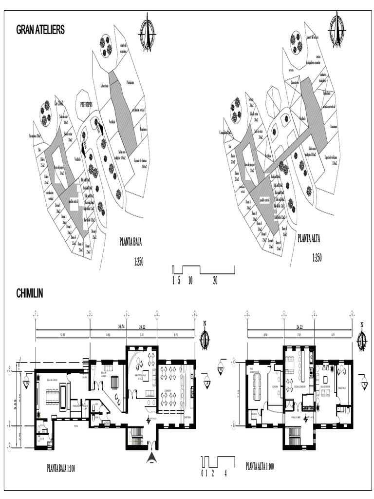 Rev01 Plano Chimilin y Ateliers | PDF | Habitación