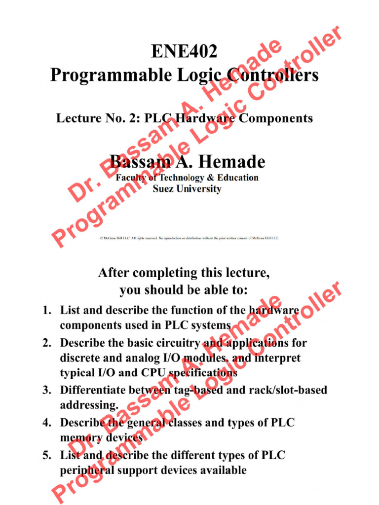Ch02 PLC HardwareComponents STD | PDF