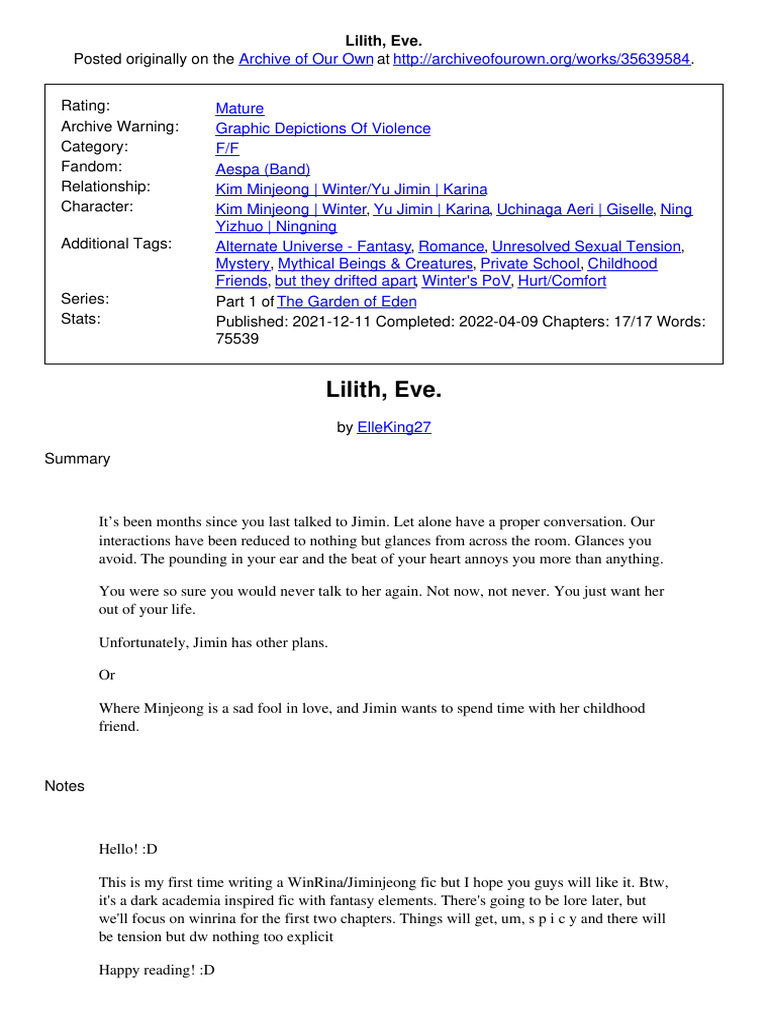 Lilith Eve | PDF
