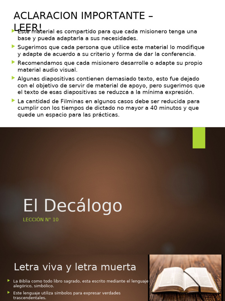 10 - El Decalogo | PDF | Amor | Divinidad