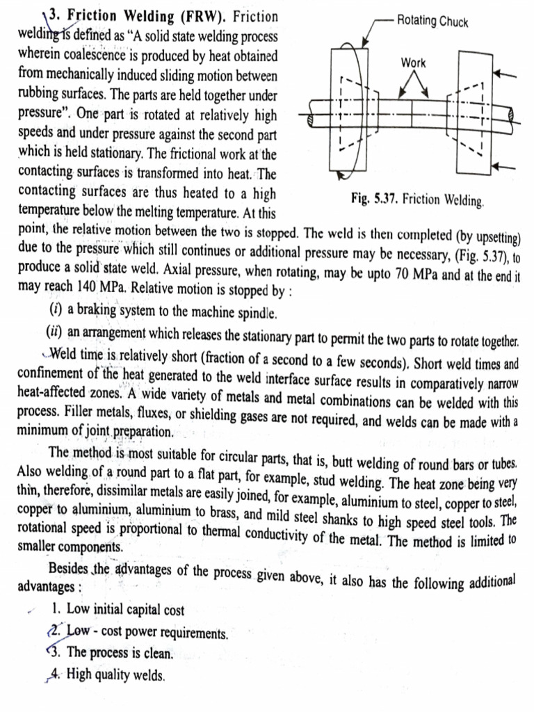 Friction Welding Process Overview | PDF | Welding | Construction