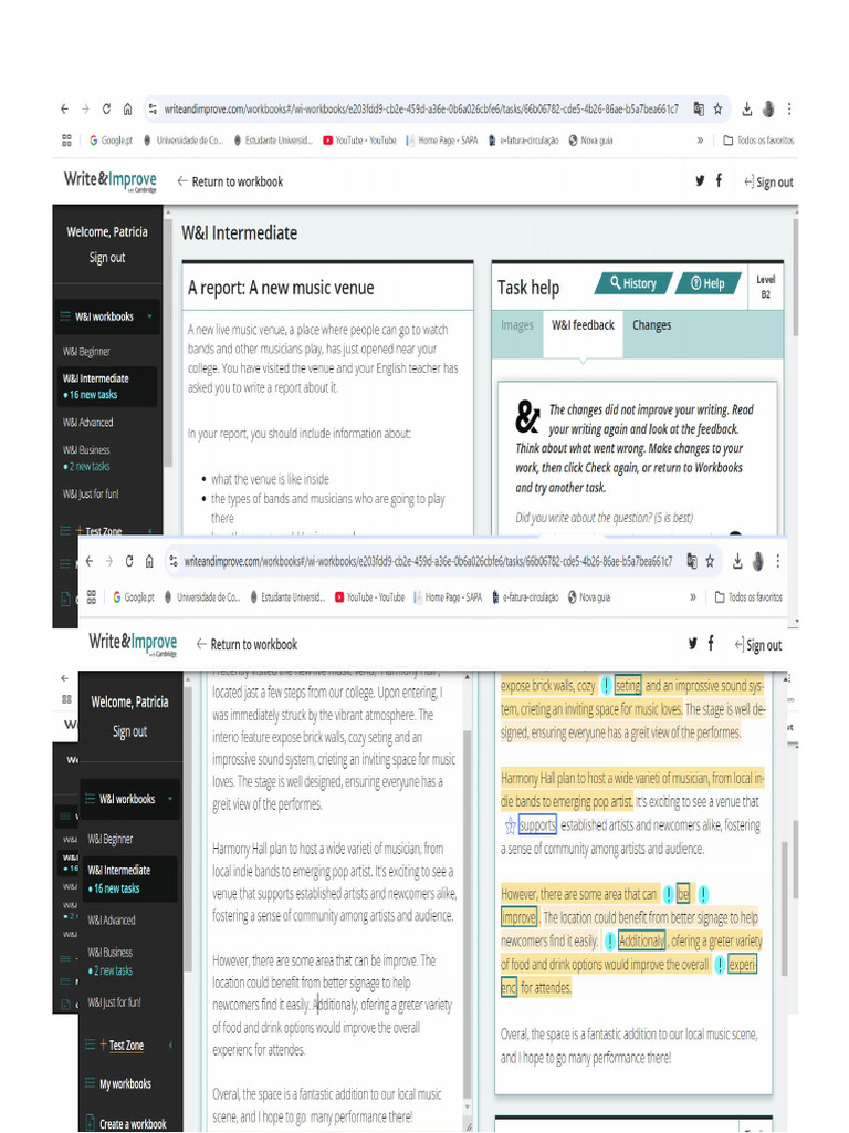 Writing task- Bonus Half Mark_October- Turma 1 | PDF