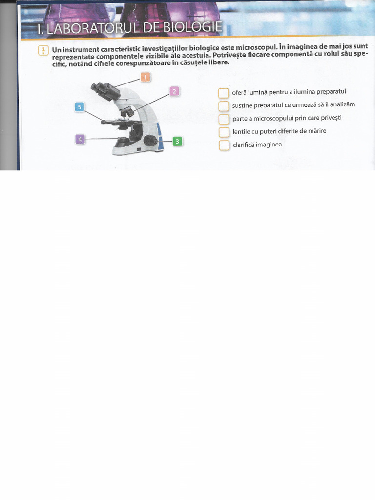 Fisa 1 Microscop | PDF