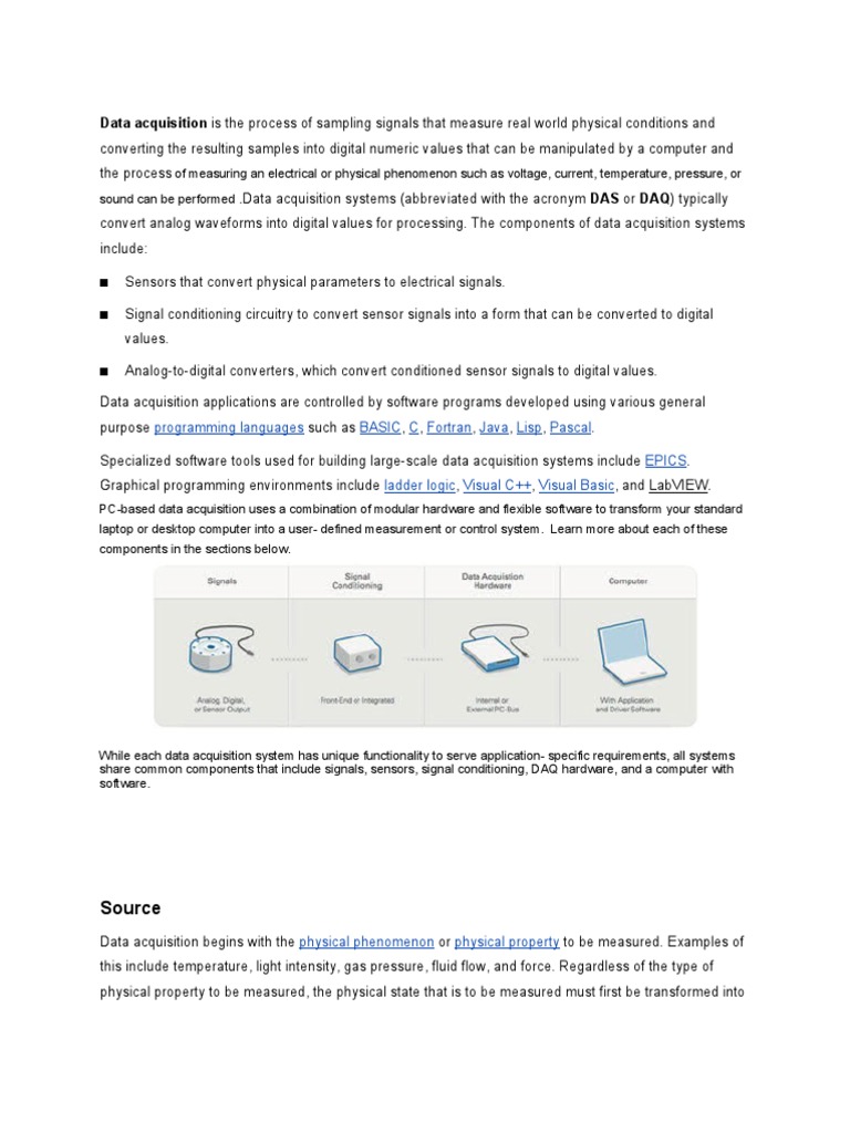 Data Acquisition | PDF | Data Acquisition | Signal (Electrical Engineering)