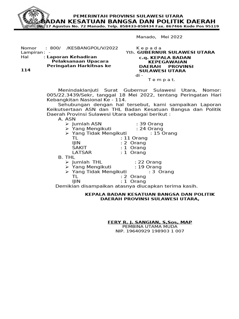 Laporan Apel Korpri | PDF