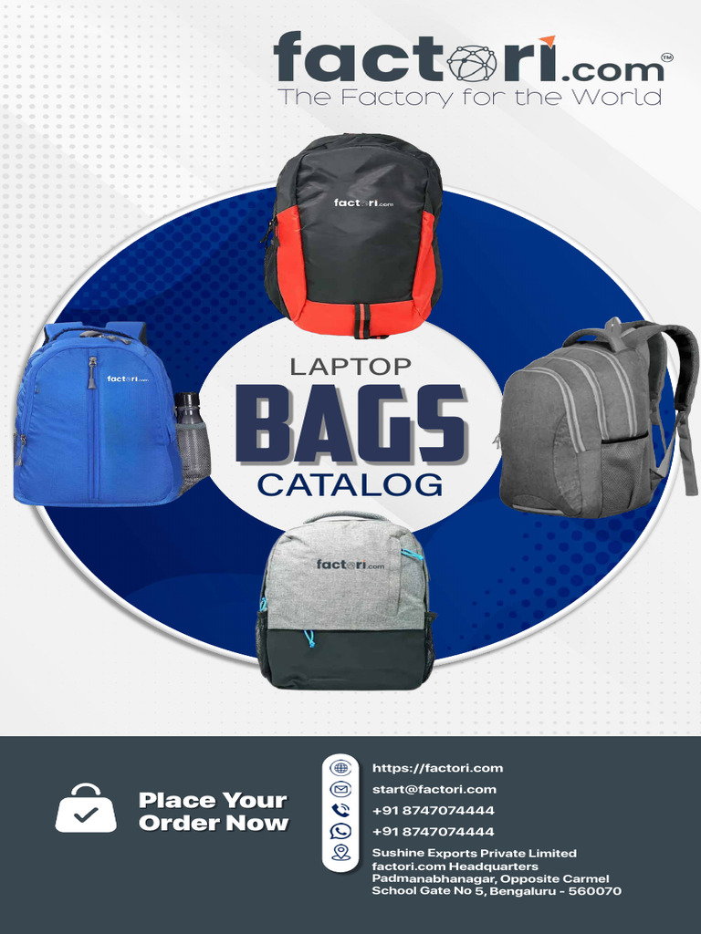 Laptop Bags Catalogue | PDF | Backpack | Textiles