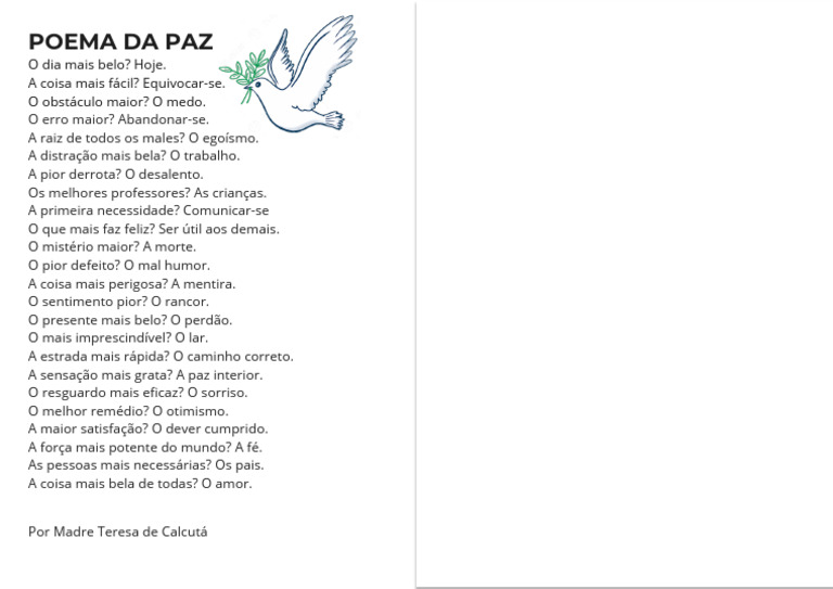 Poema A Paz | PDF