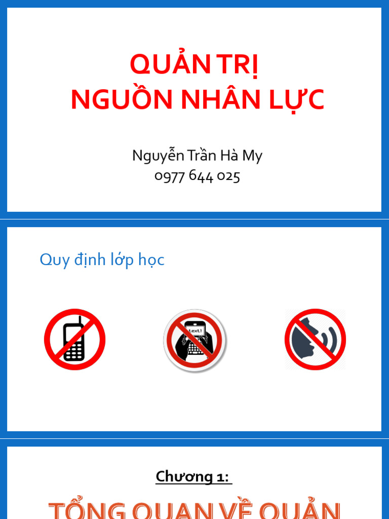 Chap 1 - T NG Quan QTNNL | PDF