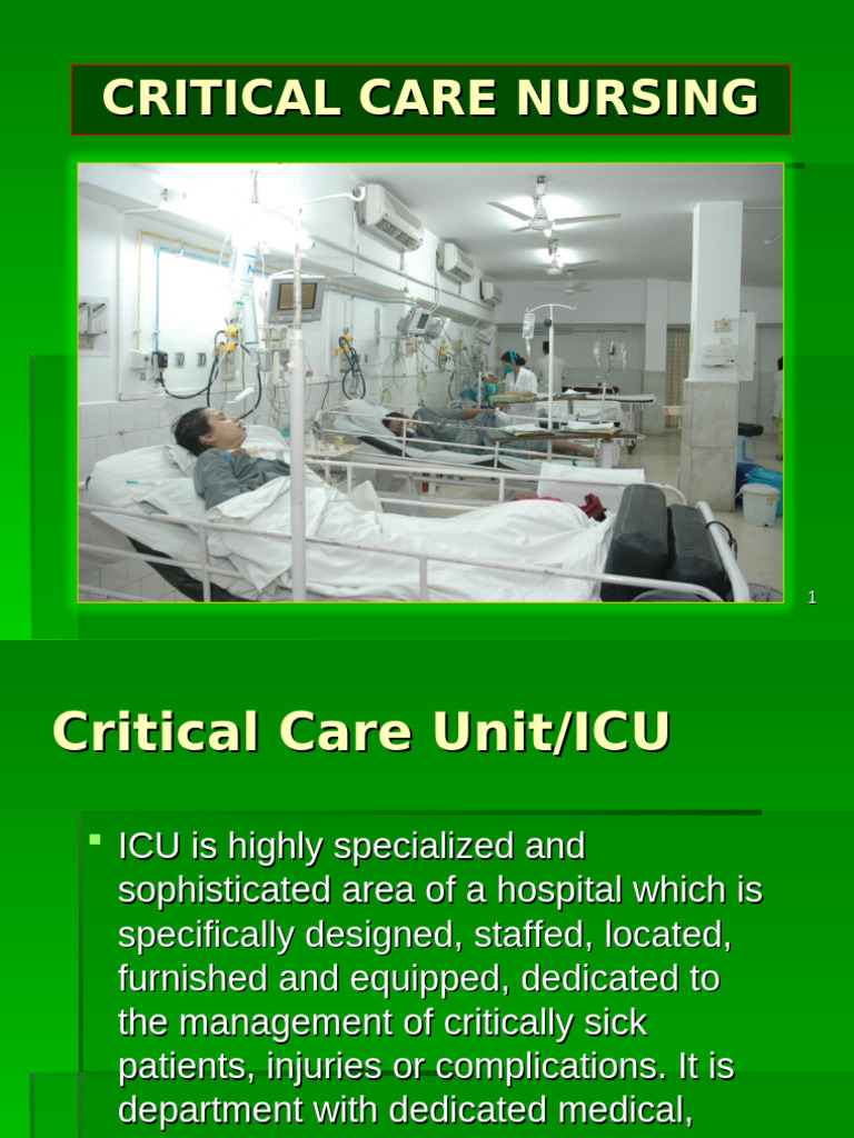Critical Care Nursing | PDF | Intensive Care Medicine | Intensive Care Unit