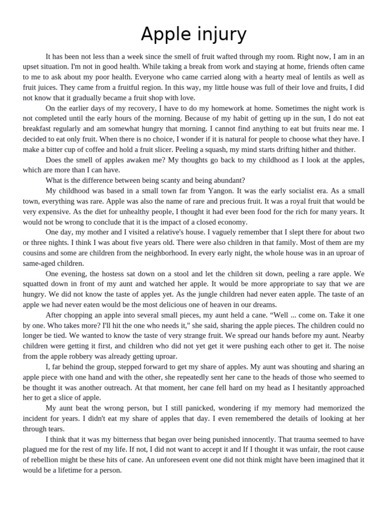 Apple Injury | PDF