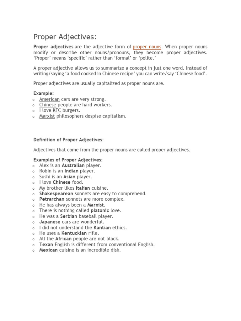 Proper_Adjectives | PDF