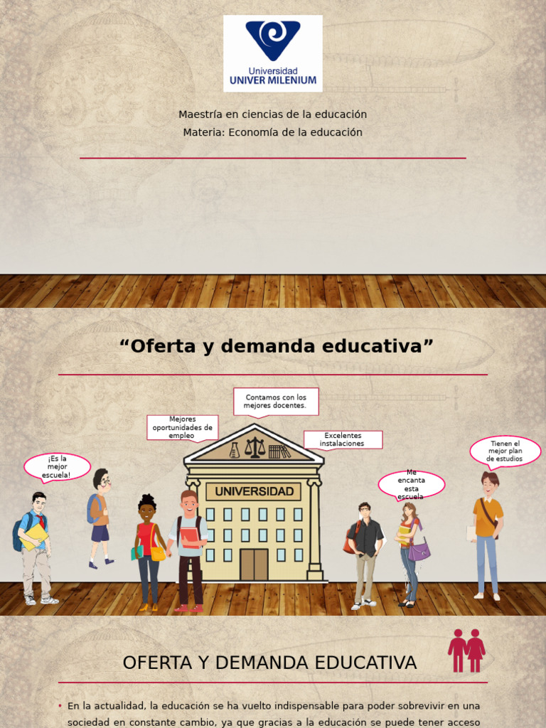 Oferta y Demanda Educativa | PDF | Elasticidad (economía) | Oferta (economía)