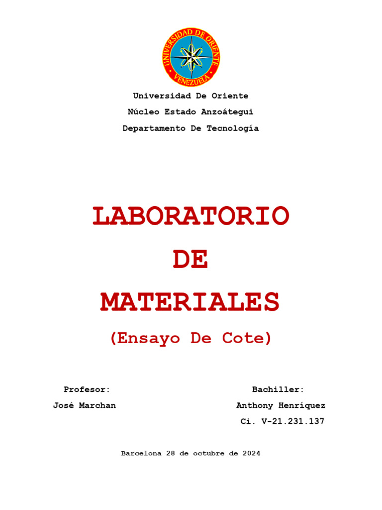 Ensayo de Corte Anthony Henriquez | PDF | Hormigón | Viga (Estructura)