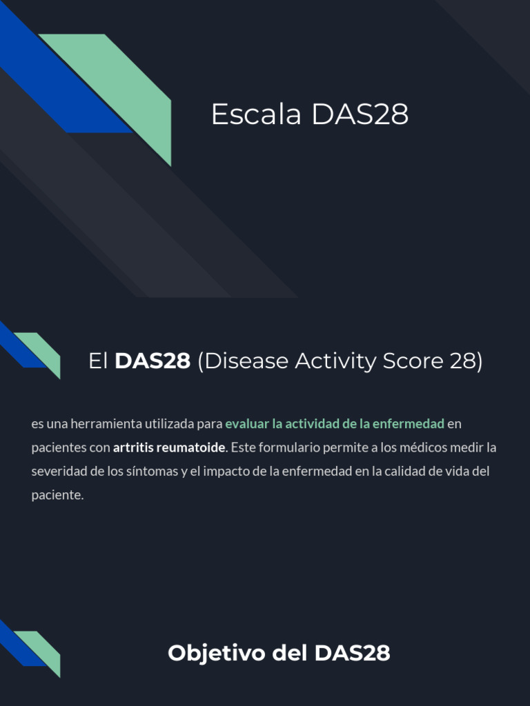Escala DAS28 | PDF | Relaciones personales, crianza y desarrollo ...