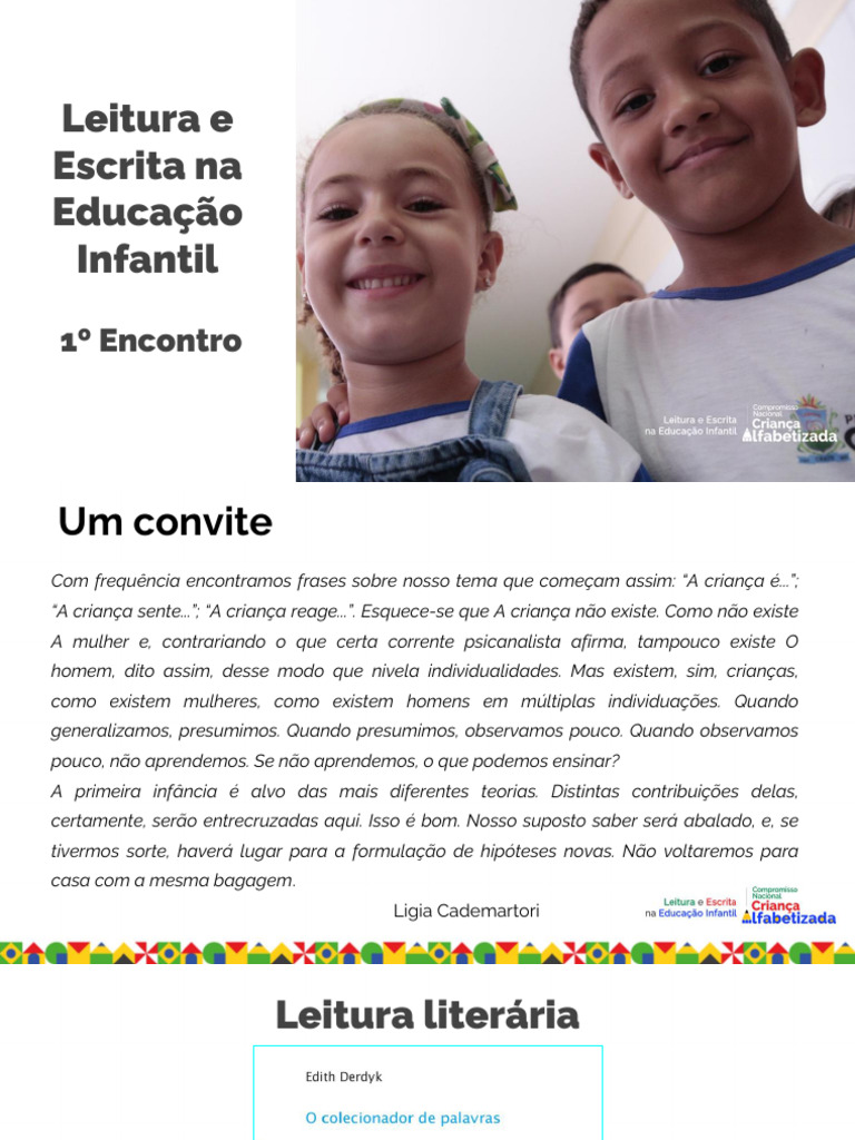 1 Encontro LEEI - ABRIL - Polo ABC | PDF | Pré-escola | Estética