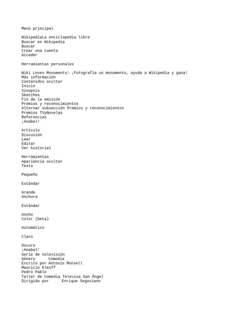 ¡Anabel! | PDF | Wikipedia | Contenido libre