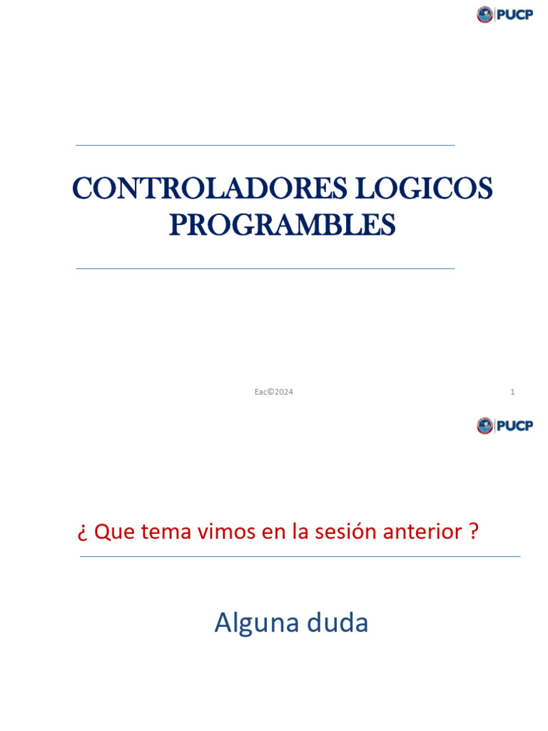 5CV05 Controladores Logicos Programables | PDF | Controlador lógico programable | Ingeniería