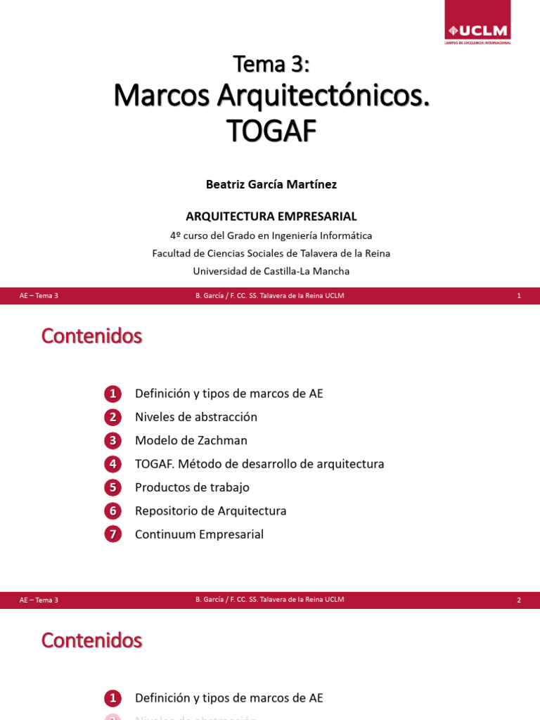 AE_T3_Marcos_arquitectonicos_TOGAF | PDF | Informática