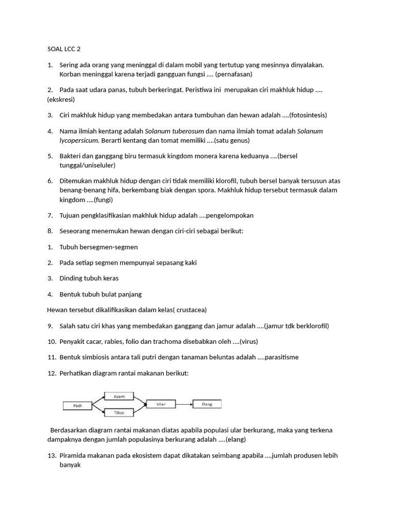 Soal LCC 2 | PDF | Sains & Matematika