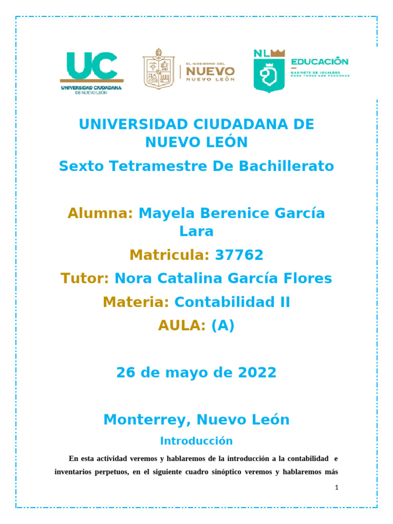 Act#1contabilidad 2. Maye | PDF | Contabilidad | Business