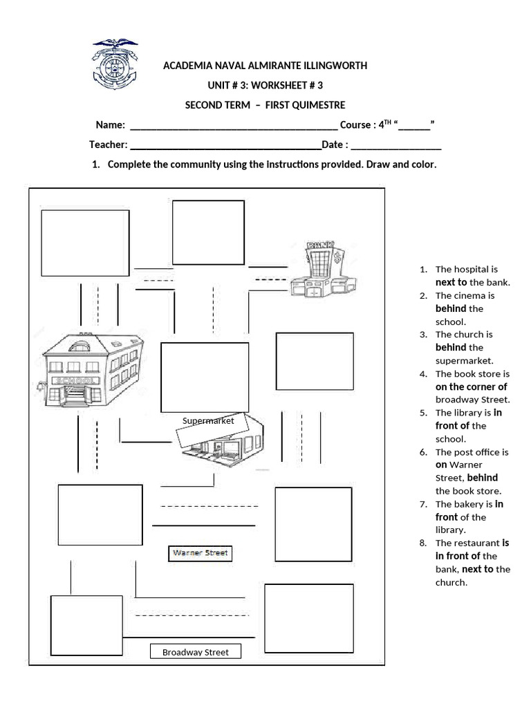 Unit # 3 Classwork #2 Prepositions | PDF