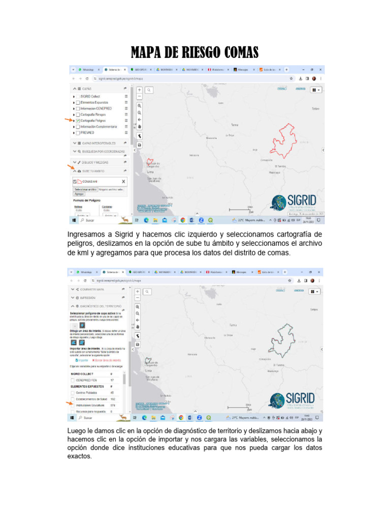 Mapa de Riesgo Comas | PDF