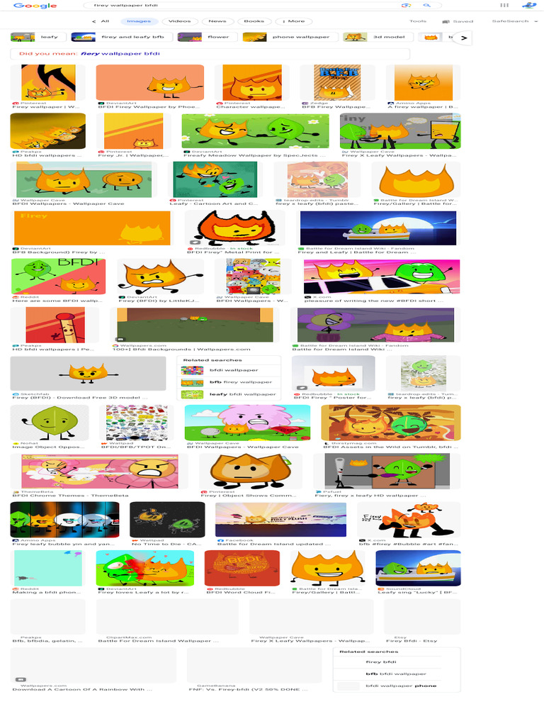 Firey Wallpaper Bfdi - Google Search | PDF