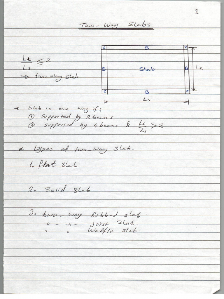 6-Two-Way Slab Note-1 | PDF