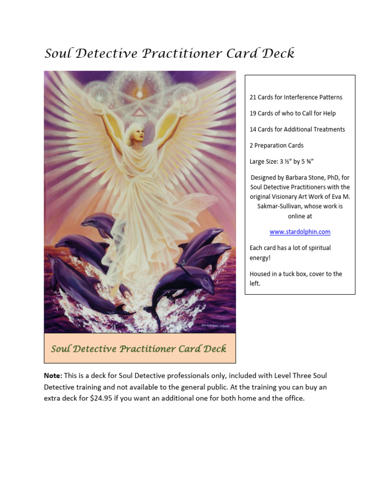 Soul Detective Card Deck | PDF | Archangel