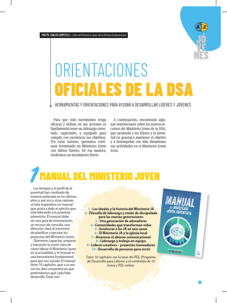 PDL - Orientaciones Oficiales de La DSA 2020 - Texto Revista | PDF