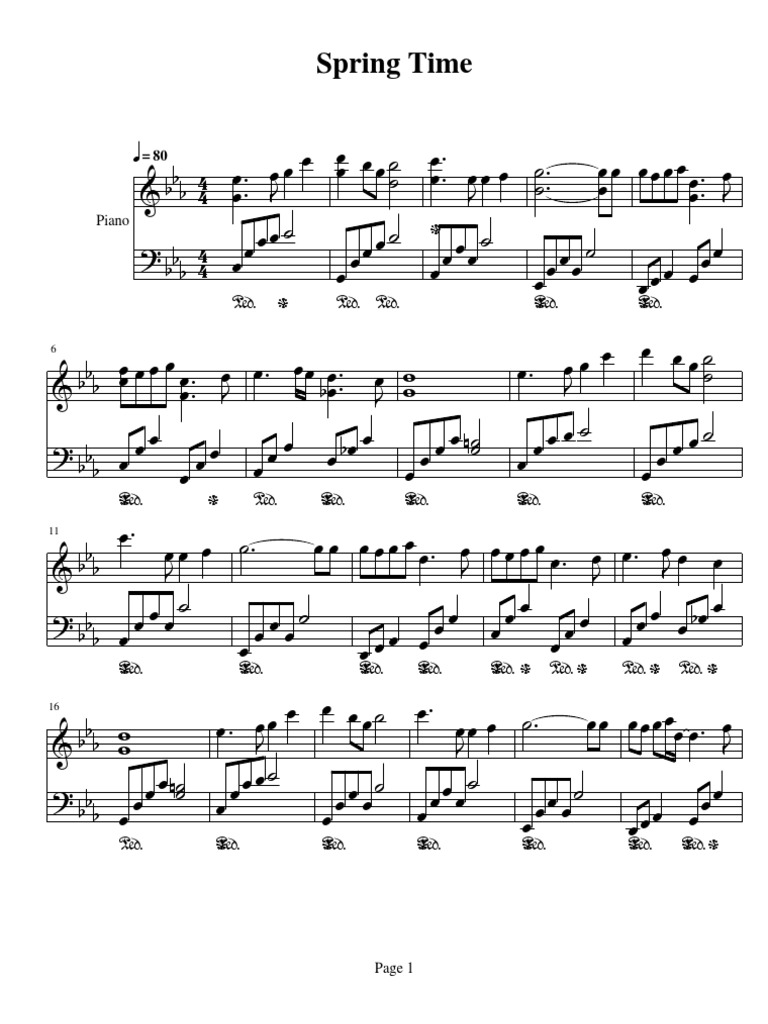 Spring Time - Yiruma | PDF | Leisure