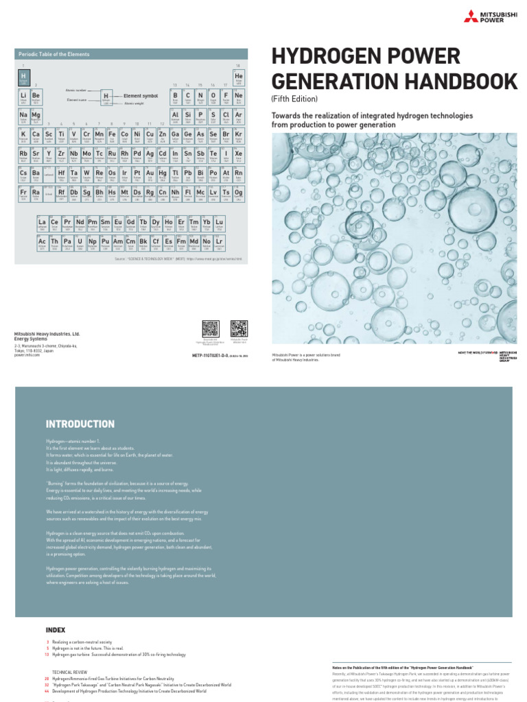 Hydrogen en | PDF | Climate Change Mitigation | Electricity Generation