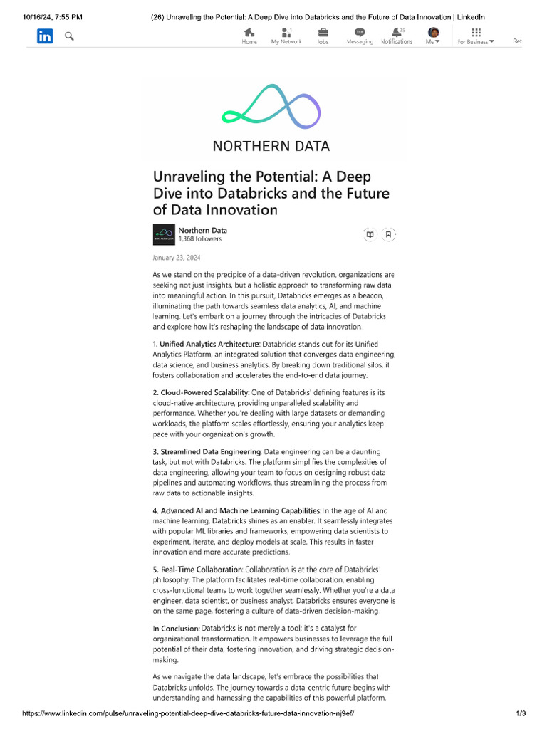 Data Driven Databricks | PDF