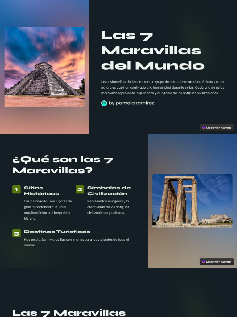 Las 7 Maravillas Del Mundo | PDF | Ciencia y matemáticas